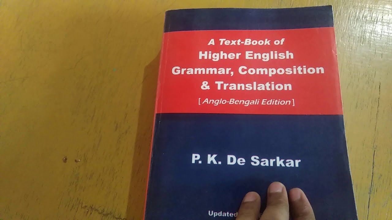 Honest review on English book ( p.k dey sarkar) - YouTube