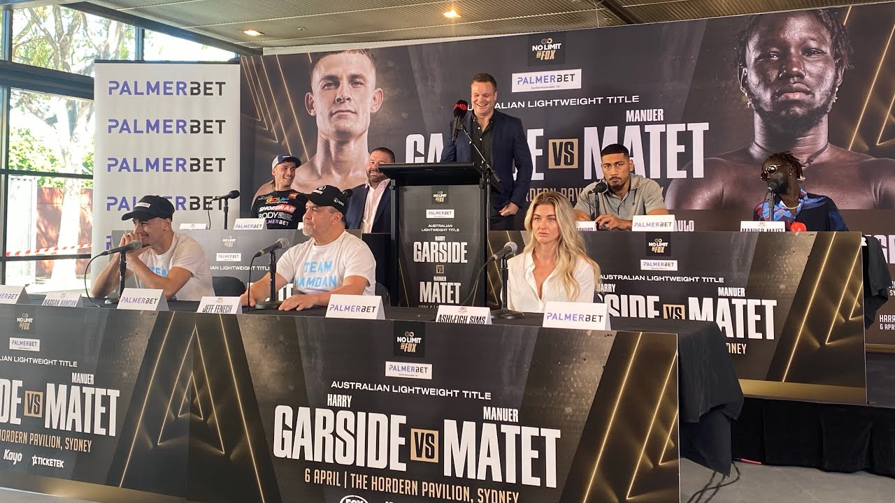 PRESS CONFERENCE | HARRY GARSIDE VS MANUER MATET - YouTube