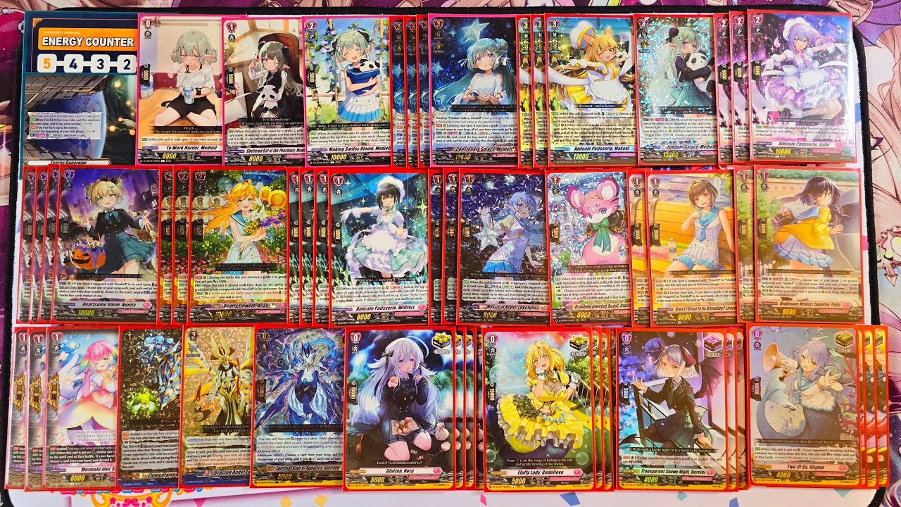 CardFight Vanguard Sagitta, Coral y Constellate Solace, Mediell Deck ...
