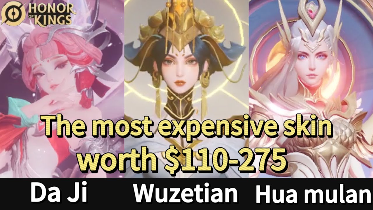 HOK The most expensive skin and new skin labels｜A Skin mais cara e o ...