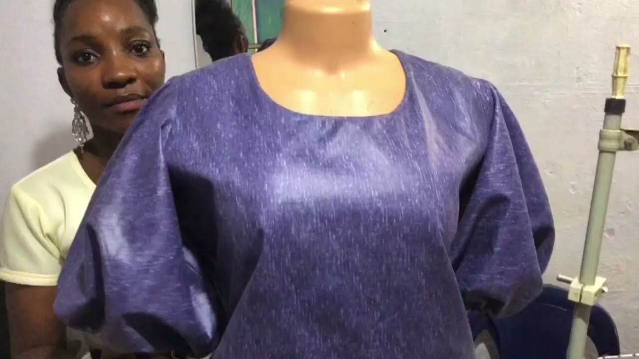 How To Cut And Sew A Gown - YouTube