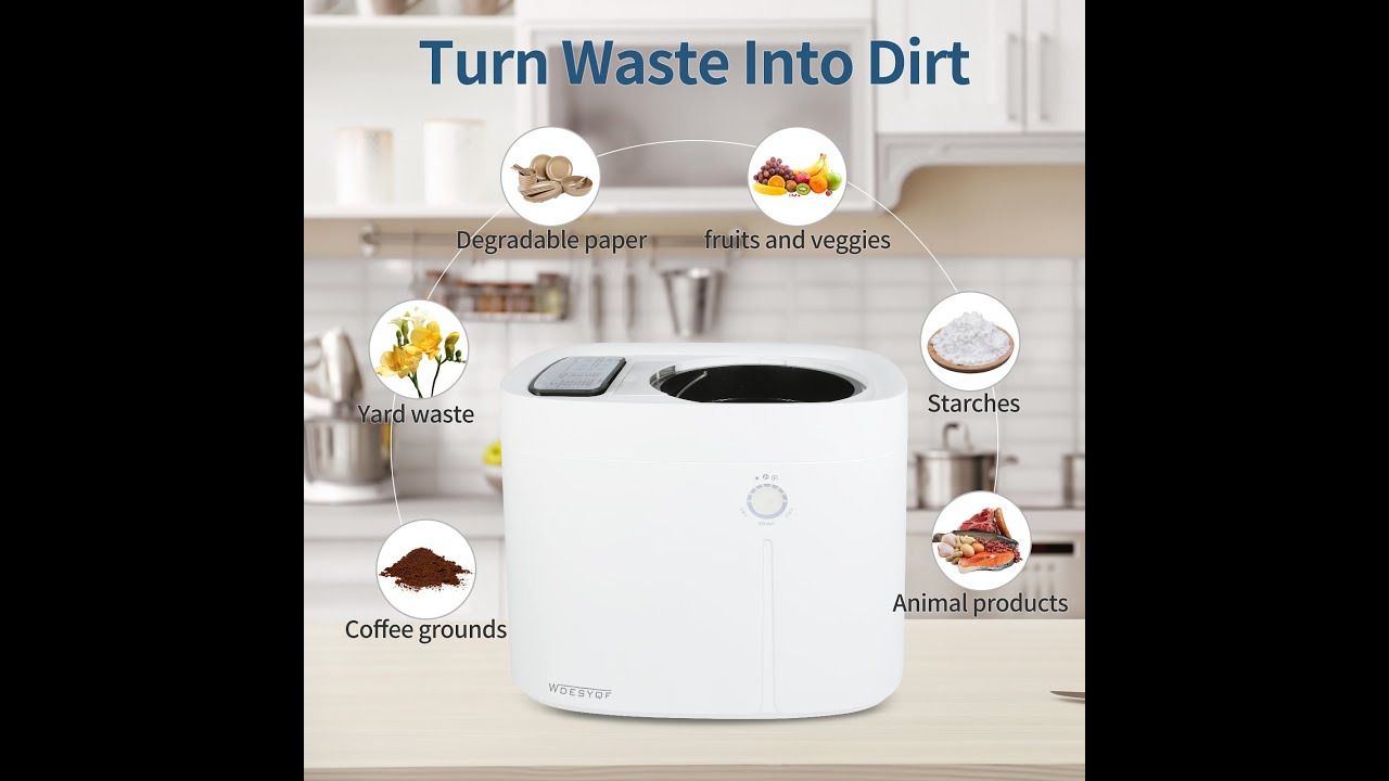 food waste composter - YouTube