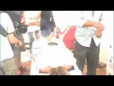 Big Wave Doc Ken and Roxy Surfer Julie Cox healing at Roxy Jam Biarritz ...