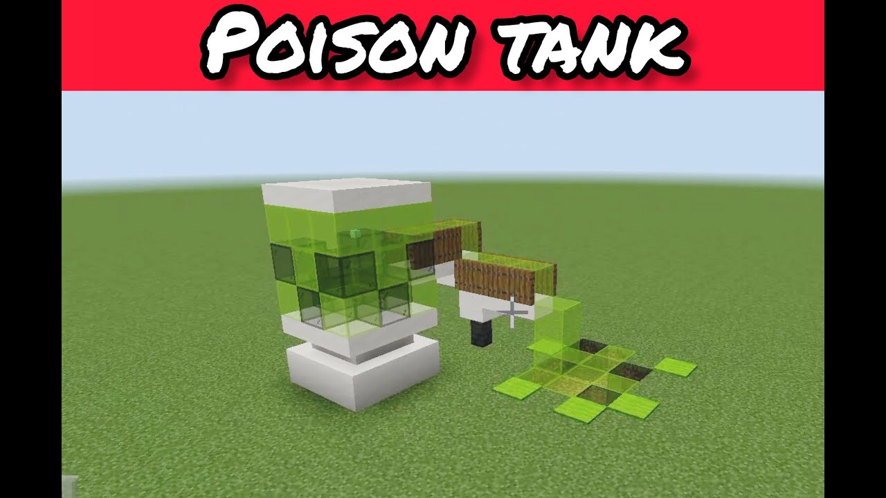 Minecraft building hacks || making Poison tank || @TechnoGamerzOfficial ...
