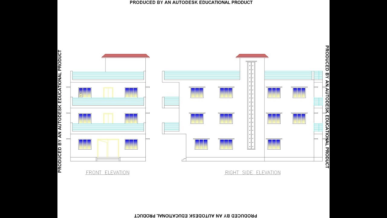 HOW TO MAKE BUILDING ELEVATION - YouTube