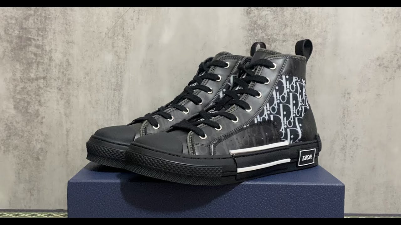 Dior B23 High Top Canvas Oblique Black#review #sneaker #sneakerhead # ...