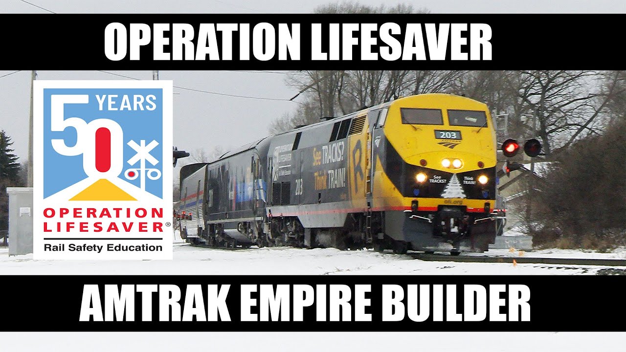 Amtrak Empire Builder - Operation Lifesaver 50th Anniversary Locomotive ...