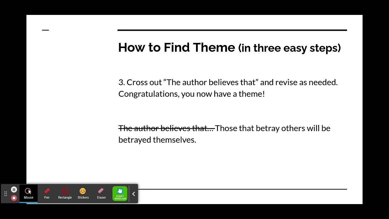 How to Find Theme - YouTube
