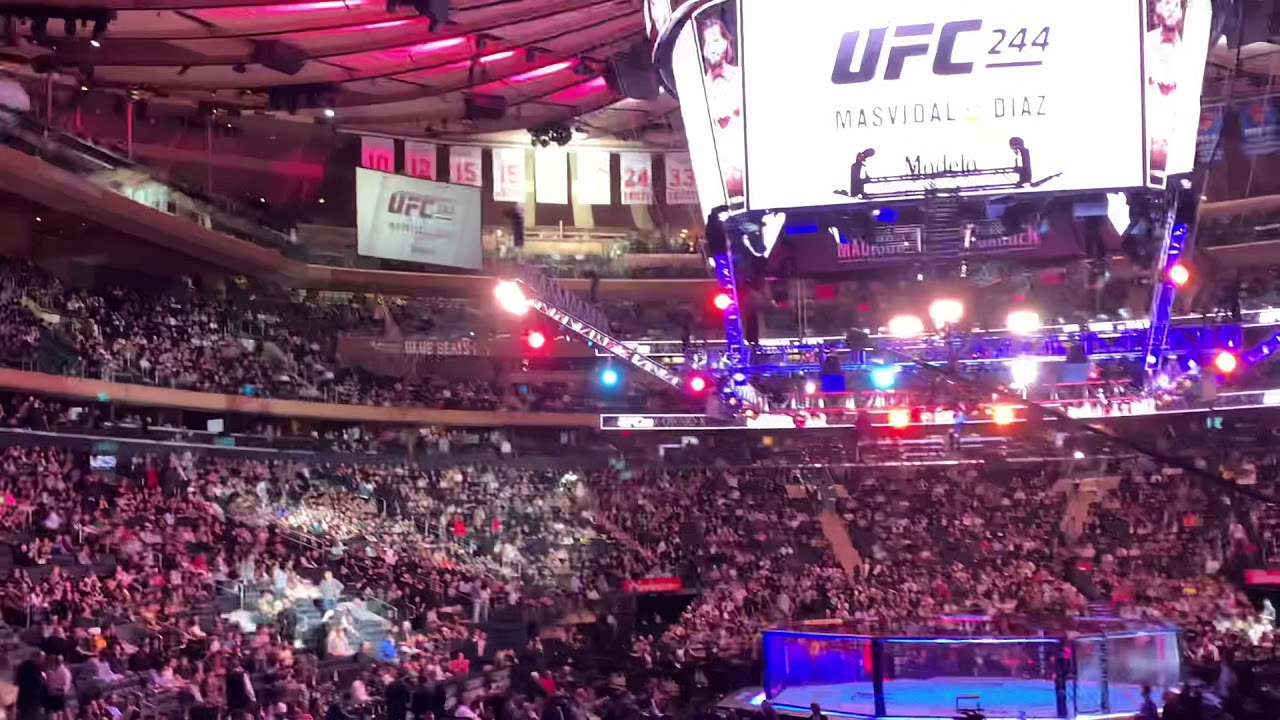 UFC 244 inside the garden - YouTube