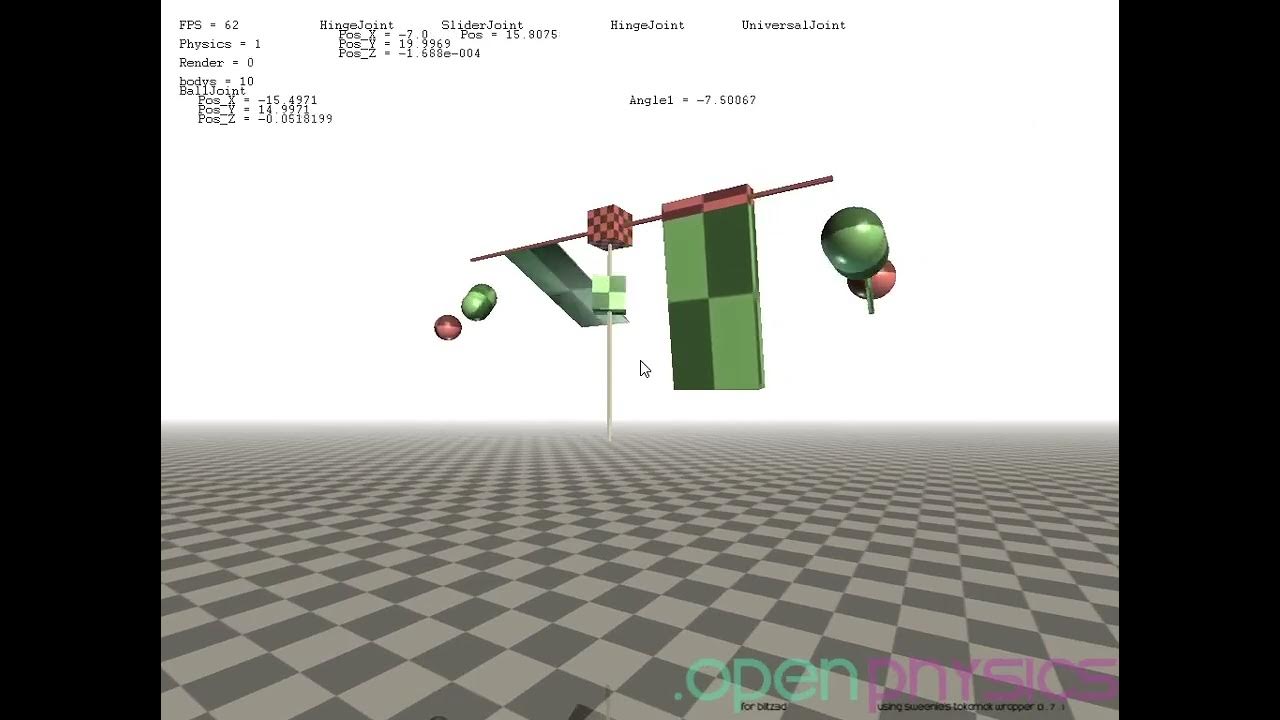 Open Physics Joints - Blitz3D - YouTube