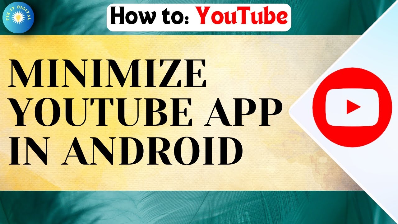 How To Minimize YouTube App In Android | Pop Up View Action Multi ...