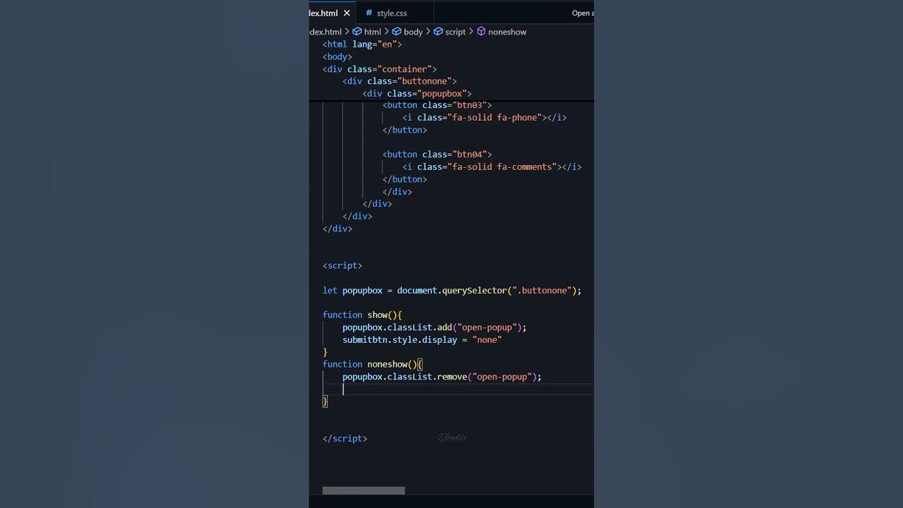 Navbar icons with button click function [ HTML, CSS & JS ] programming | ASMR program | No ...