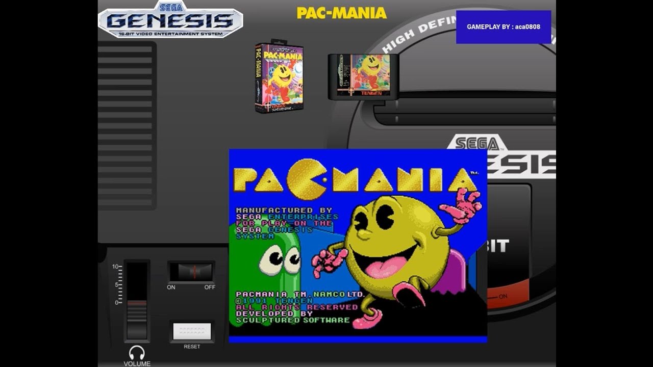 SEGA GENESIS / MEGA DRIVE # PAC-MANIA (TENGEN , 1991.) # 509.690 PTS ...