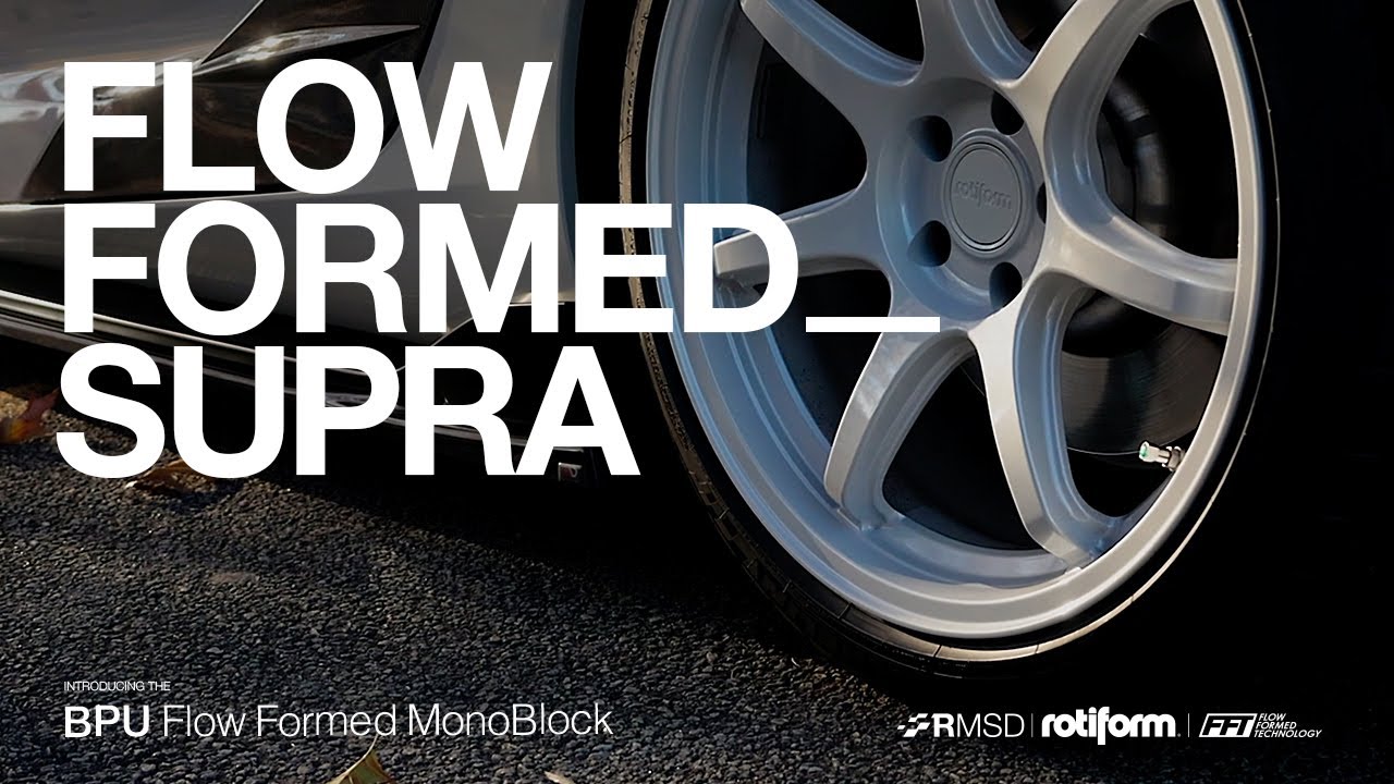 Rotiform Flow Formed Tech BPU Gloss White 19x9.5 19x10.5 Toyota A90 ...