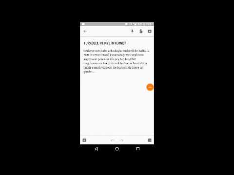 TURKCELL HEDİYE İNTERNET 2018