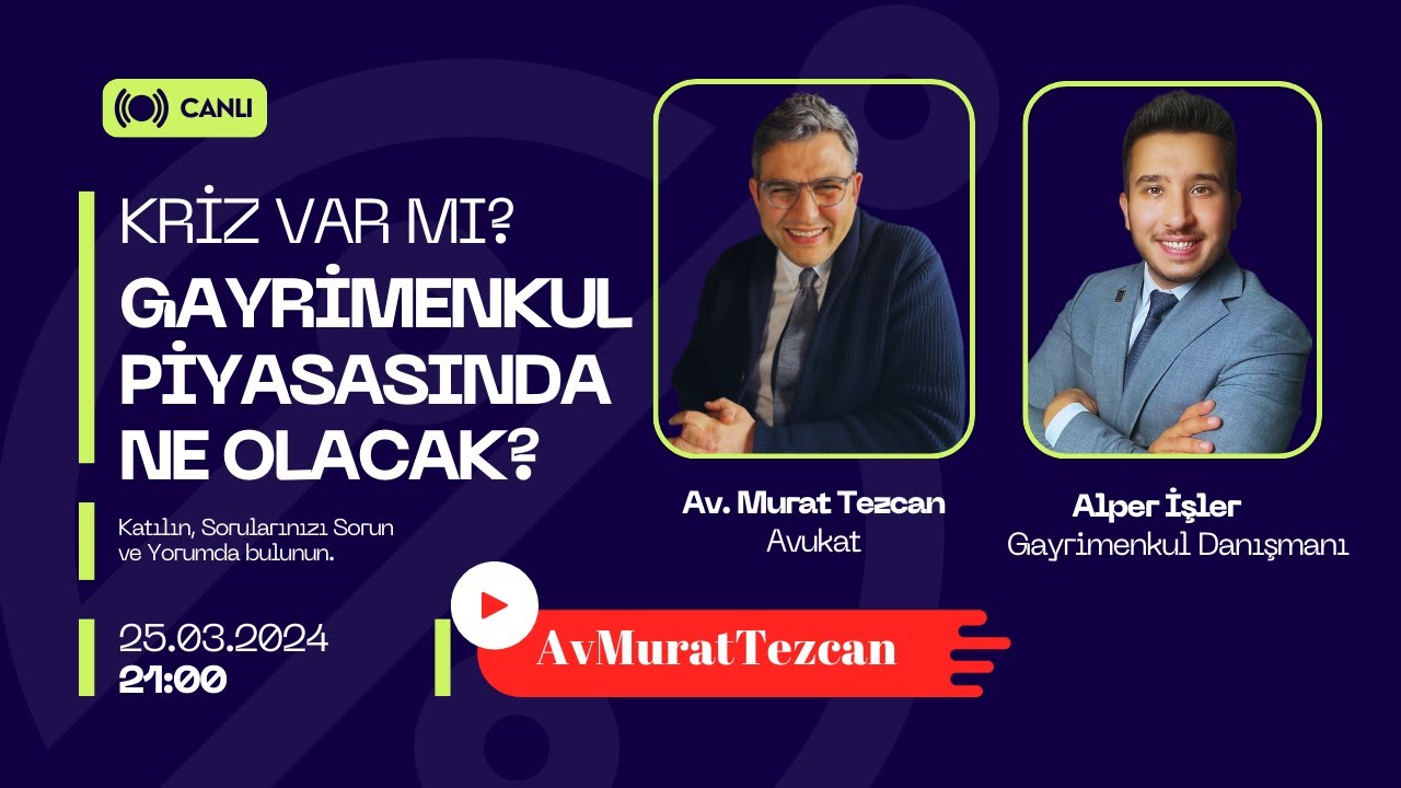 Gayrimenul Piyasasındaki Son Gelişmeler/Konuk: Alper İşler - YouTube