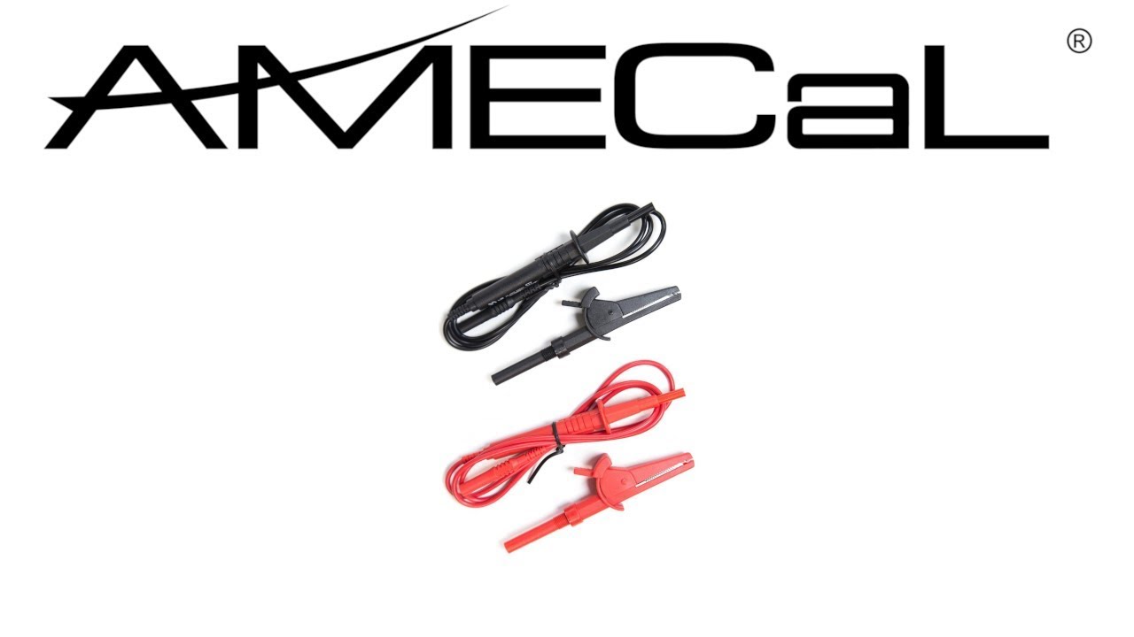 Fused Test Leads, Croc Clips for Fluke / Megger / Metrel | AMECaL TL ...