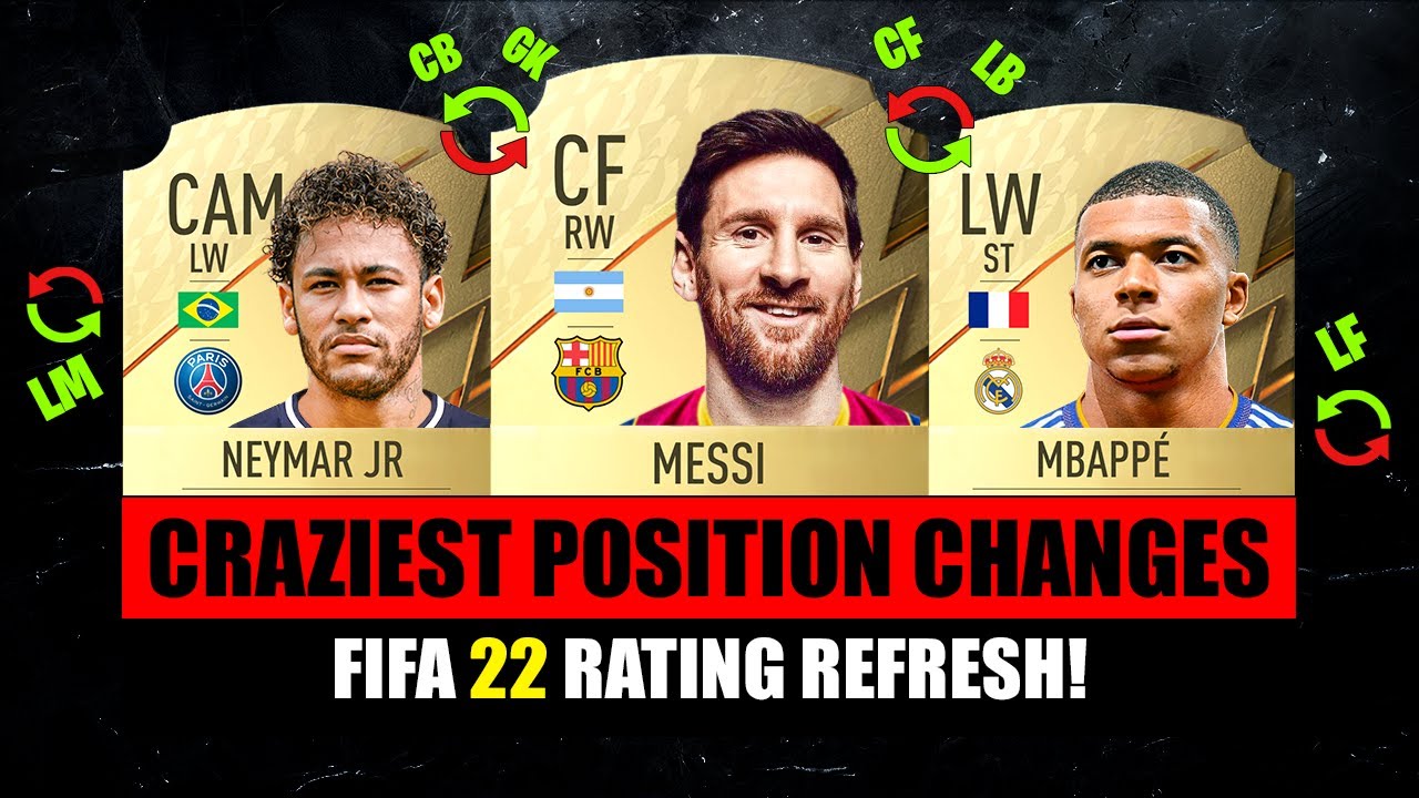 FIFA 22 | CRAZIEST POSITION CHANGES! 😱🔥 ft. Messi, Neymar, Mbappe ...