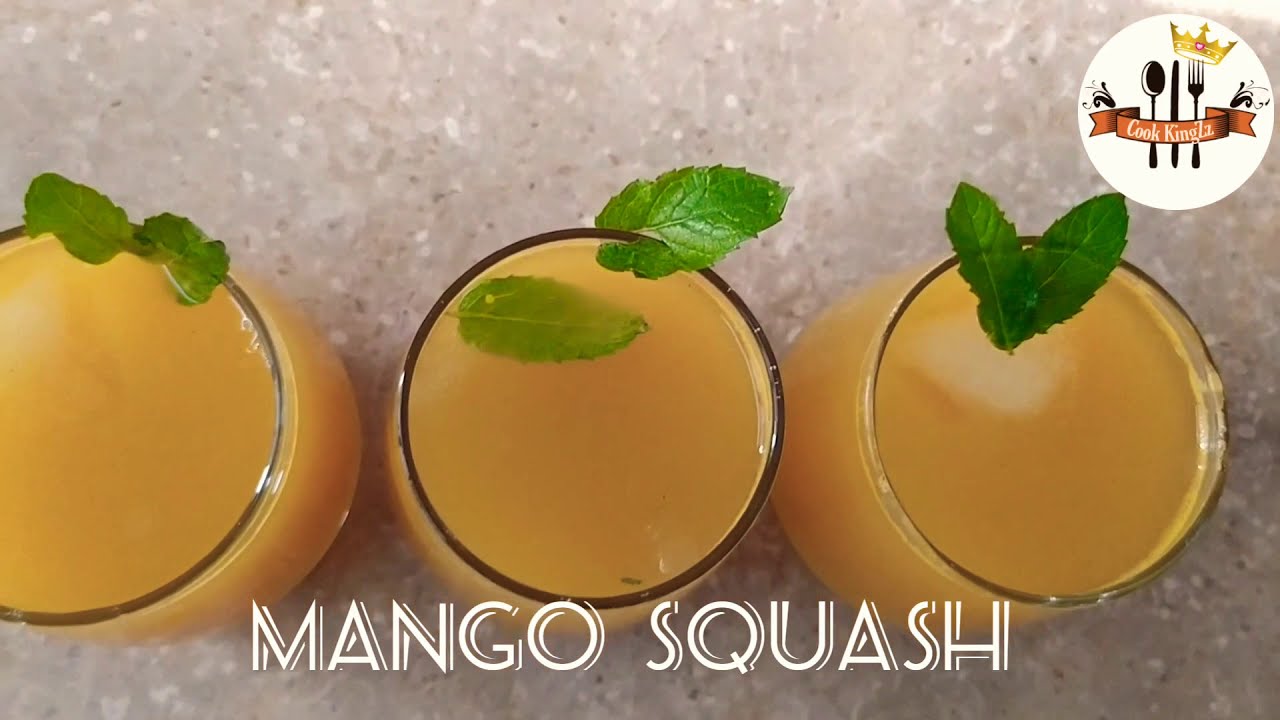 How to make mango squash | recipe by cook kingzz - YouTube