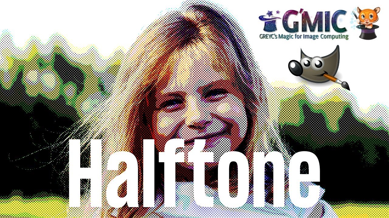 How to Make Halftone Effect Using Gmic in Gimp - YouTube