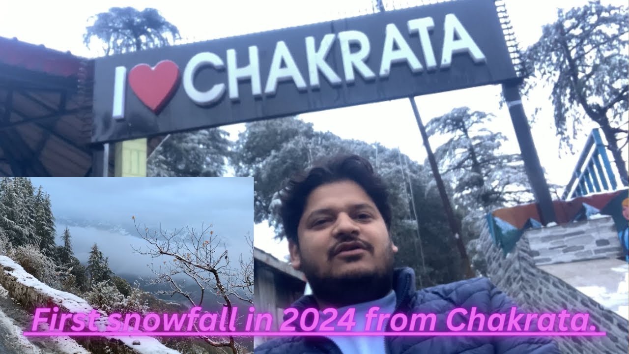 First snowfall in 2024 from Chakrata Uttarakhand. - YouTube