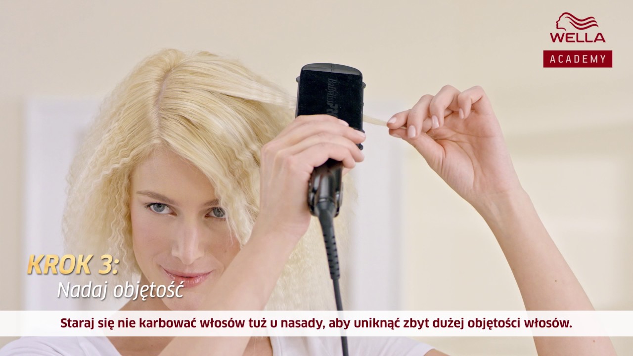 Jak karbować włosy? Tutorial krok po kroku I Wella Polska - YouTube