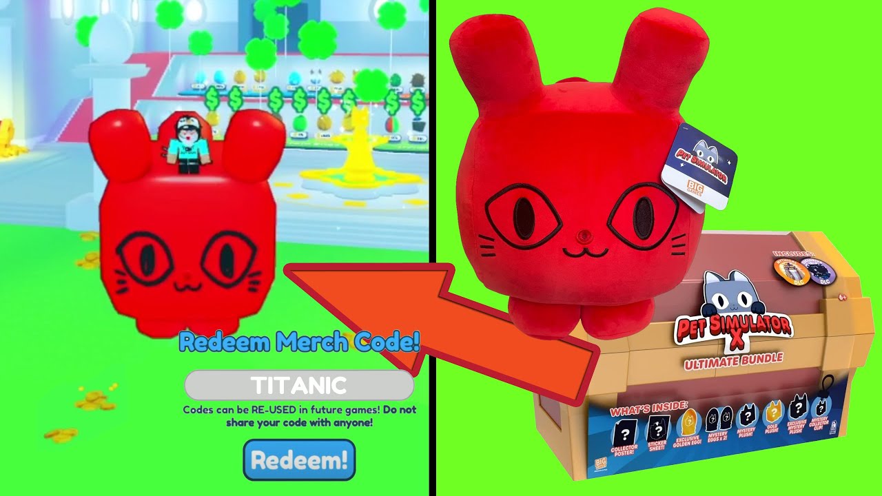 REDEEMING A TITANIC RED BALLOON CAT MERCH CODE AND MORE! - YouTube