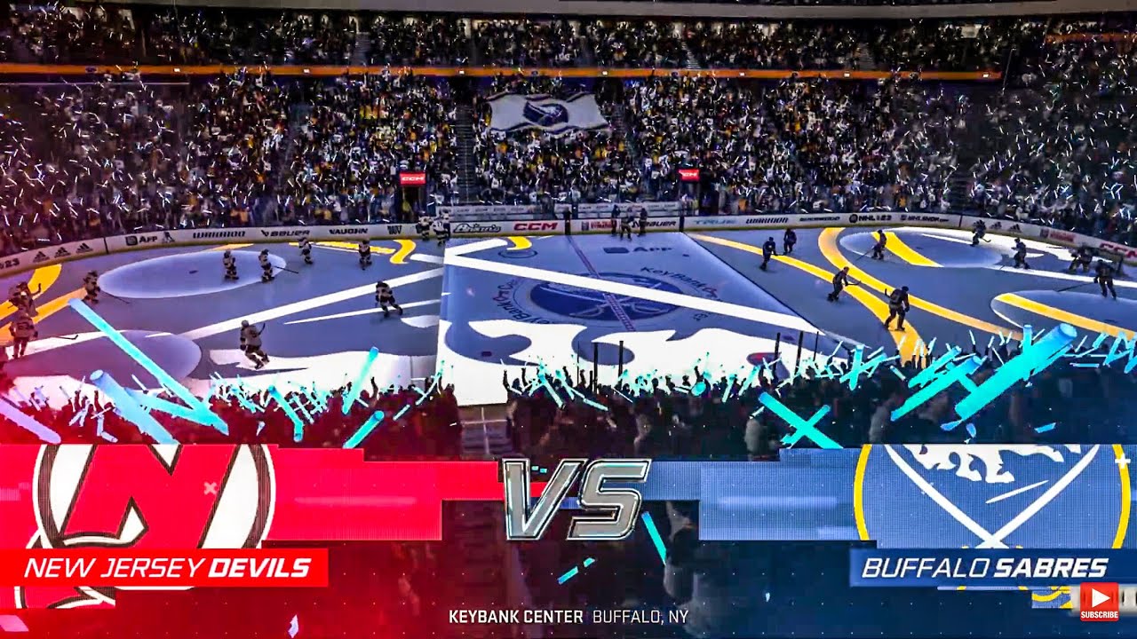 New Jersey Devils vs Buffalo Sabres 3/24/2023 NHL 23 Gameplay - YouTube