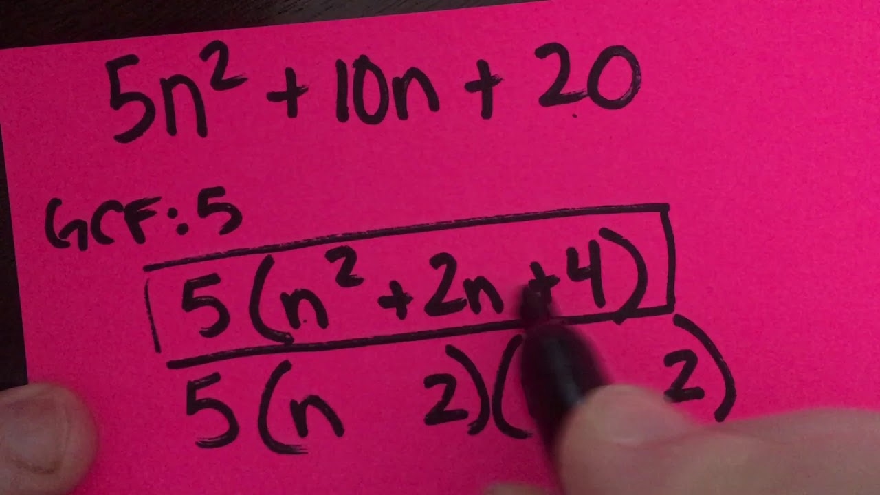 GCF For Trinomial Factoring Math Short - YouTube