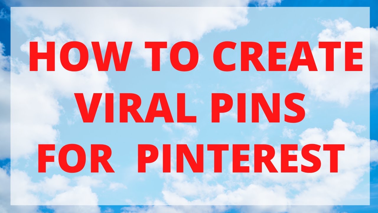 Viral Pins | How To Create Viral Pins for Pinterest | Example of Simple ...