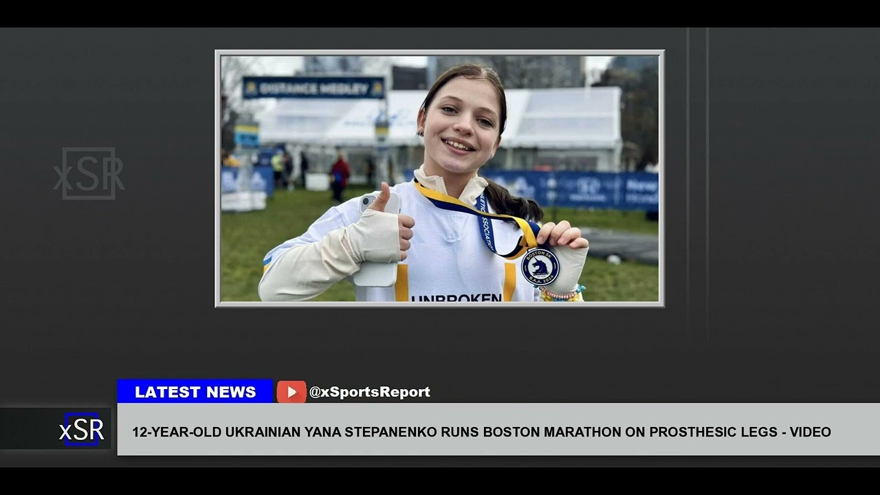 12 Year Old Ukrainian Yana Stepanenko Runs Boston Marathon On ...