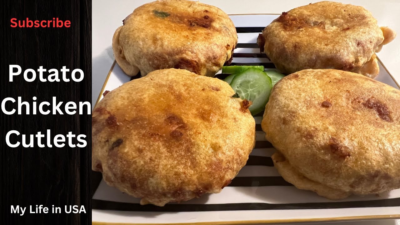 Aloo Chicken Cutlets Recipe | Delicious Potato Chicken Cutlets Recipe ...
