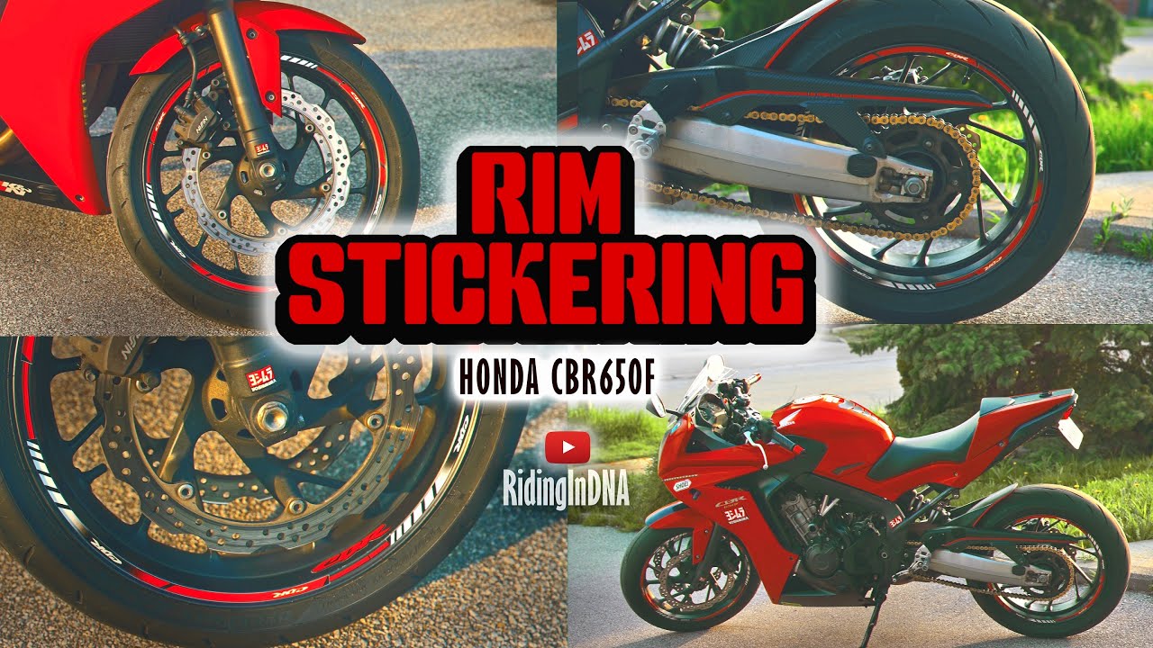 How to Install Rim Stickers on Honda CBR650F | 2023 | AliExpress ...