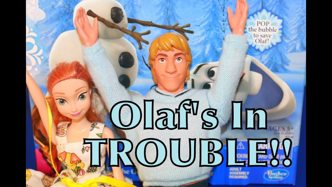 Disney Frozen Olaf's In TROUBLE Toy Review Kids Game - YouTube
