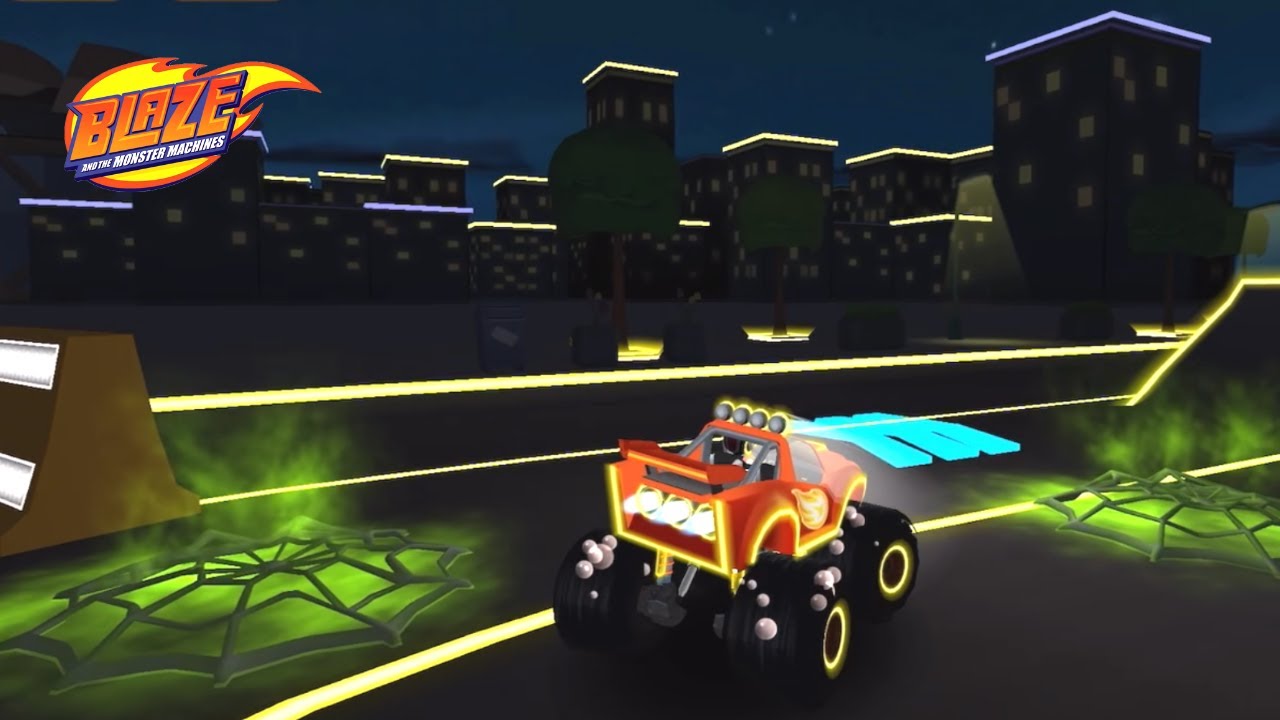 Blaze and the Monster Machines - Racing Game 🔥 Light Riders MAP: Racing ...