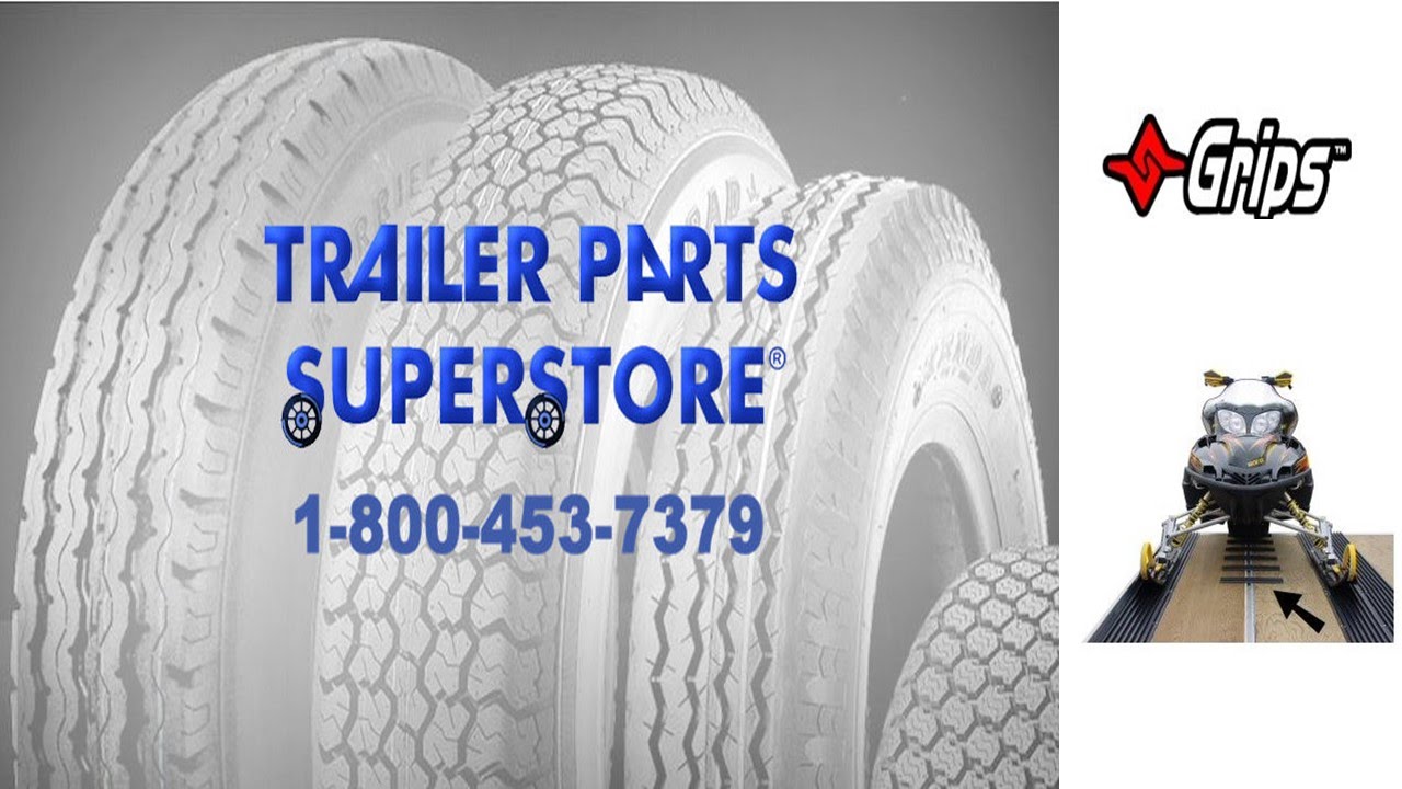 CALIBER Snowmobile Trailer Track Grip System at Eastern Marine - YouTube