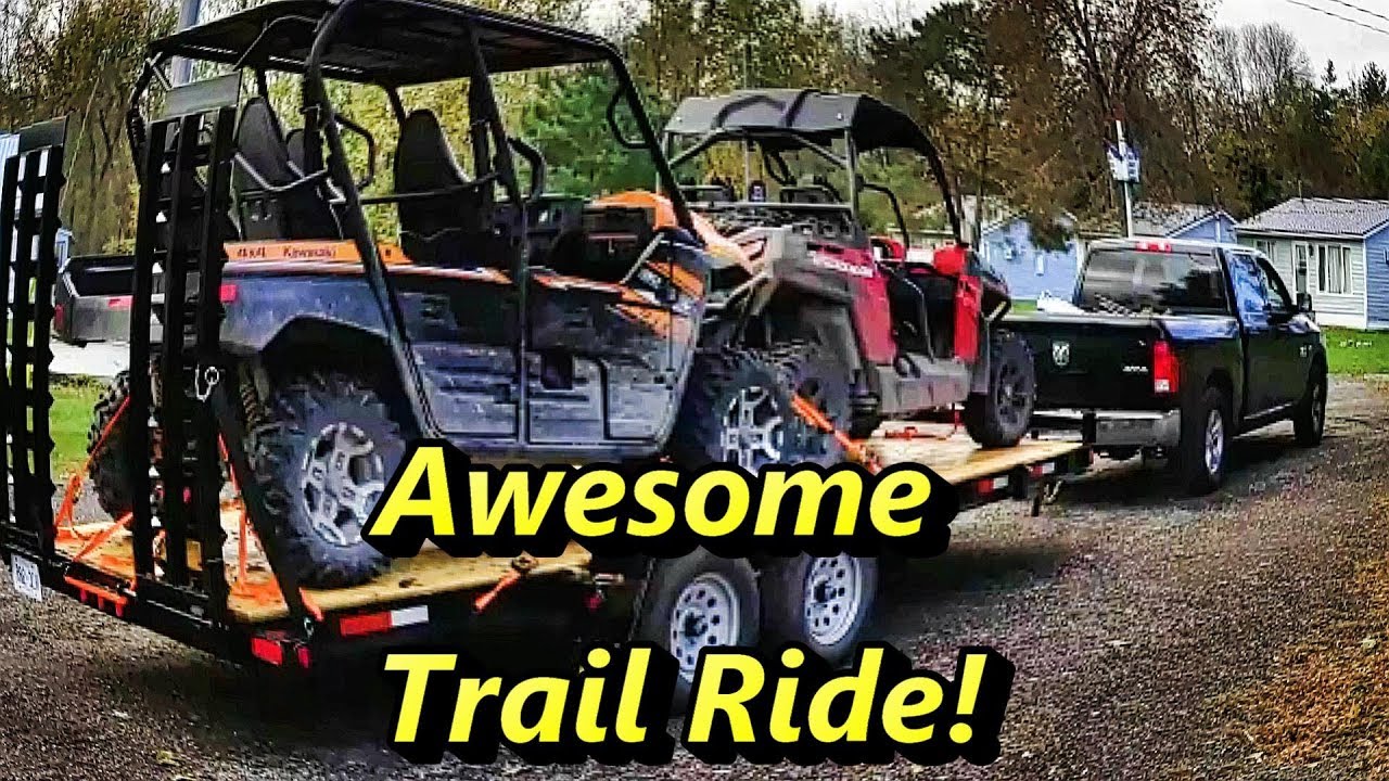 Breaking in a 2019 Kawasaki Teryx 4 on EOTA Trails. Musky Derby at ...