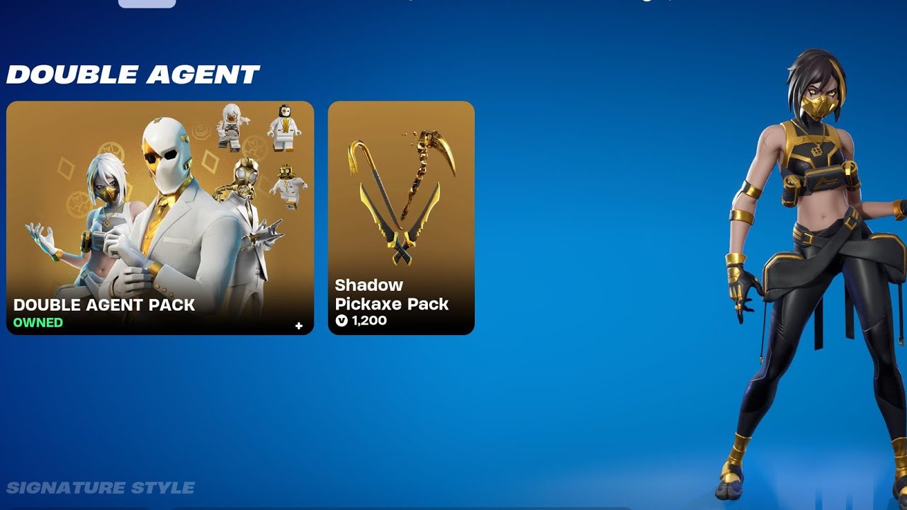 Double agent pack is back in fortnite. - YouTube