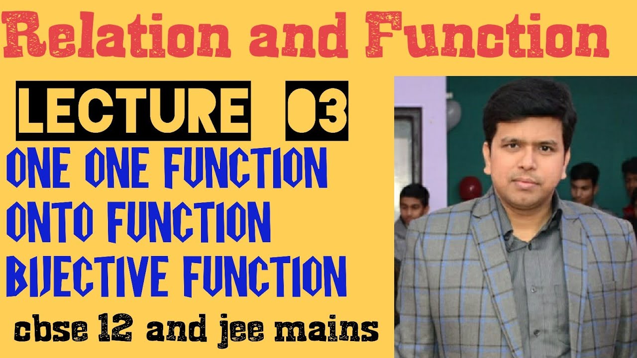 Relation and function (lecture 03):#one one function,#onto function and ...
