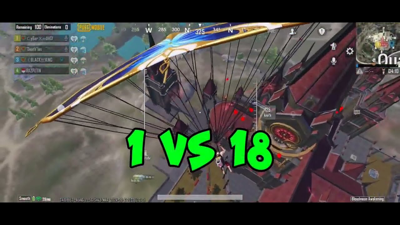 1v18 I'm Event 😋 | PUBG update 3.4 bloodmoon - YouTube