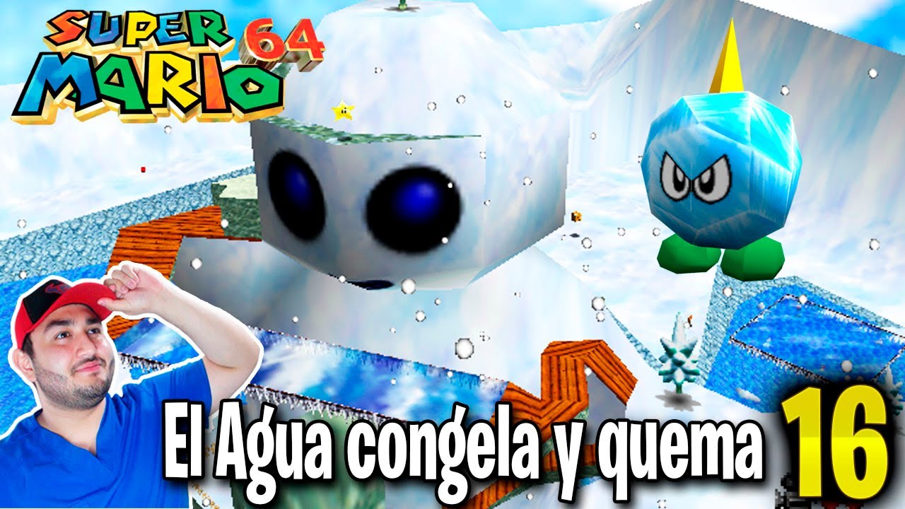 Super Mario 64 Parte 16: Pais de Nieve, Snowman's Land y Chill Bully ...