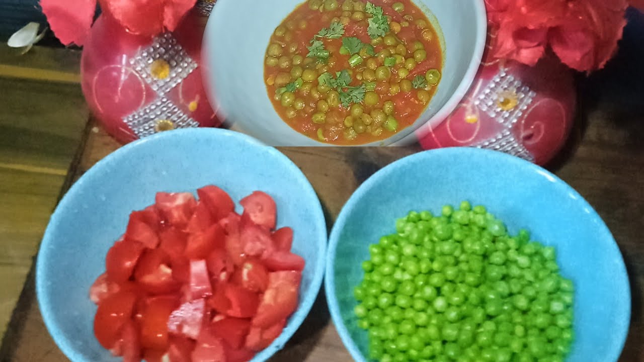 Kashmiri style Tamatar te Mattar recipe| tamaatar aur mattar | peas and ...