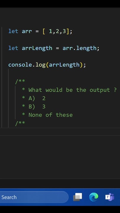 Comment Your Answer Javascriptquiz Youtube