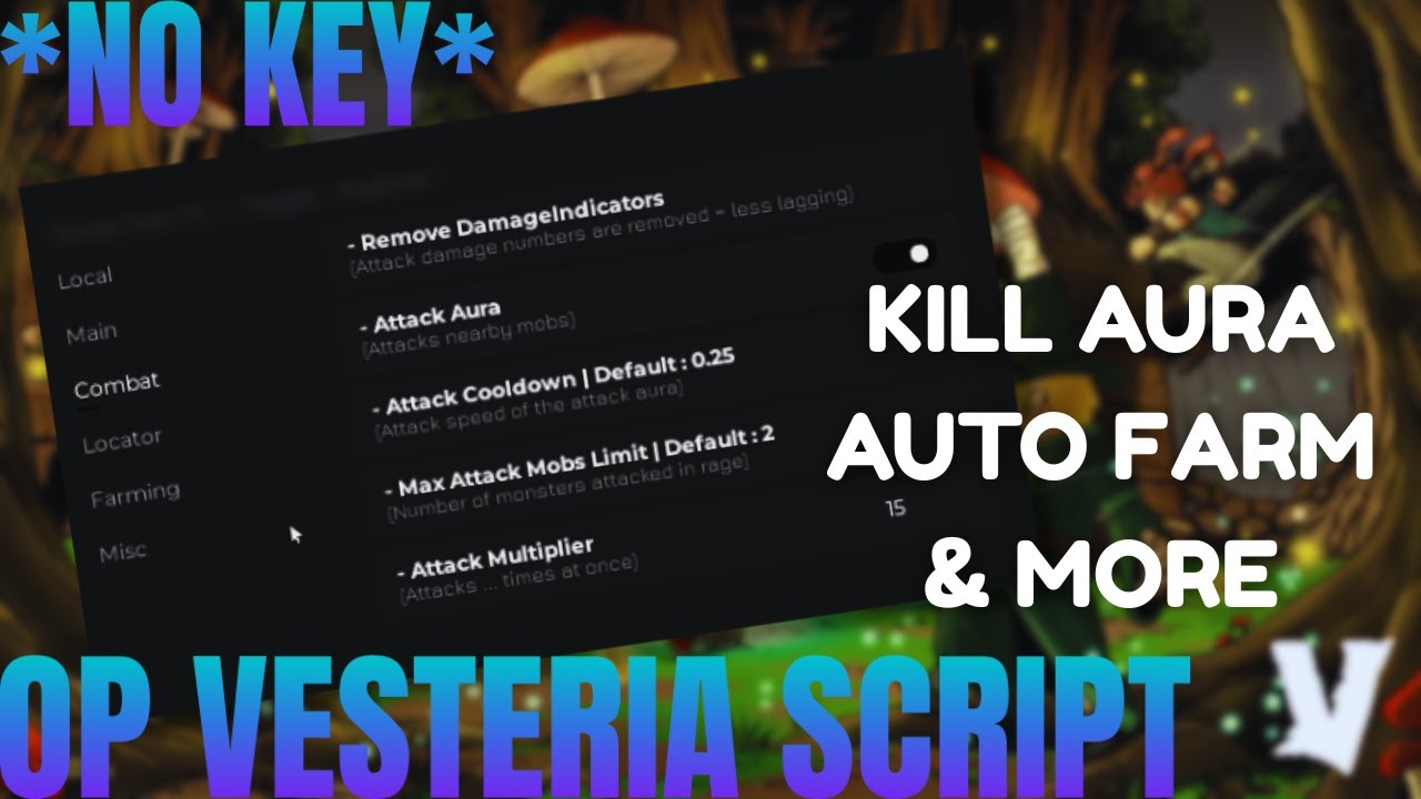 OP Vesteria Script | Kill Aura, Kill All, Auto Farm, God Mode, Mob Farm & More *NO KEY SCRIPT ...