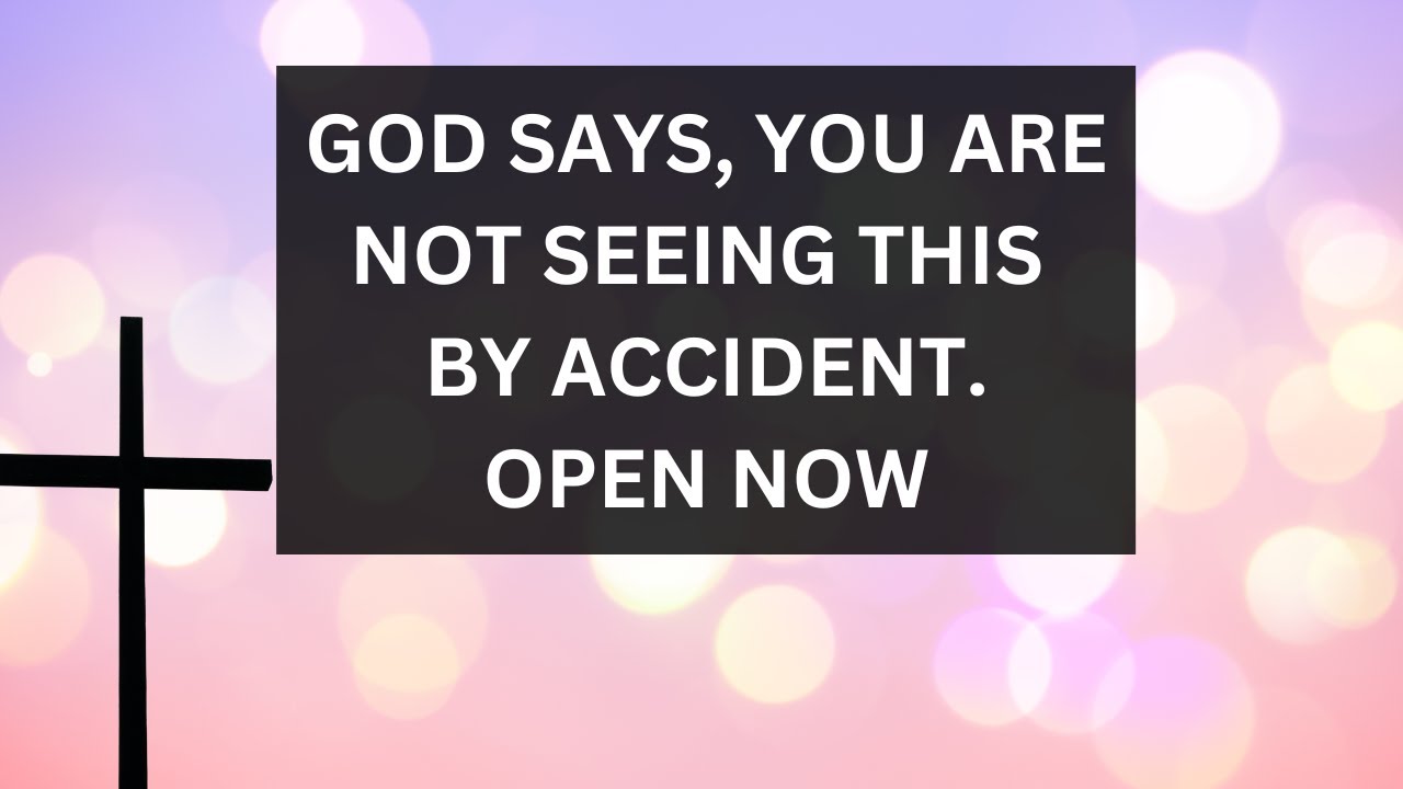 God Says, You Are Not Seeing | god message today | god message now ...