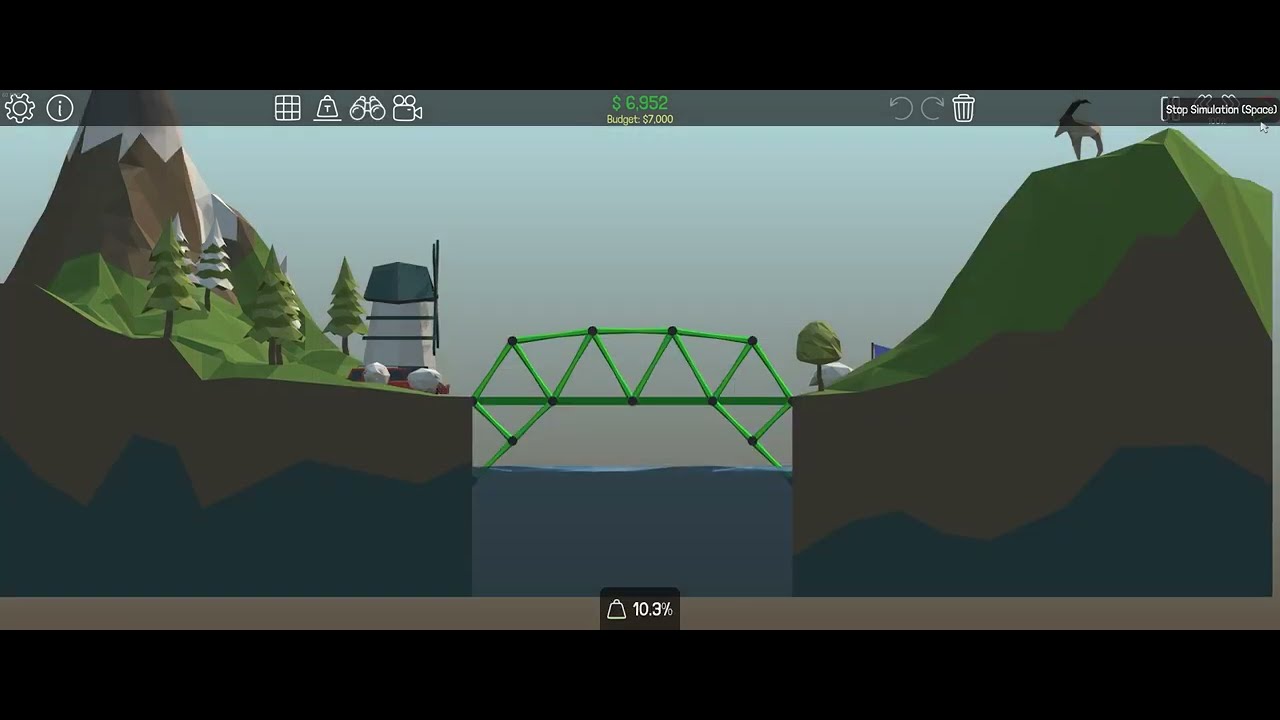 Poly Bridge - Level 1-1 - YouTube