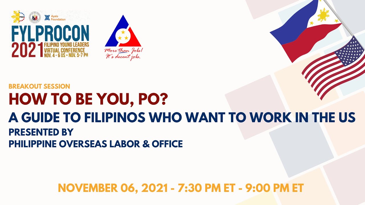 How to be you, po? A Guide to Filipinos who want to work in the US ...