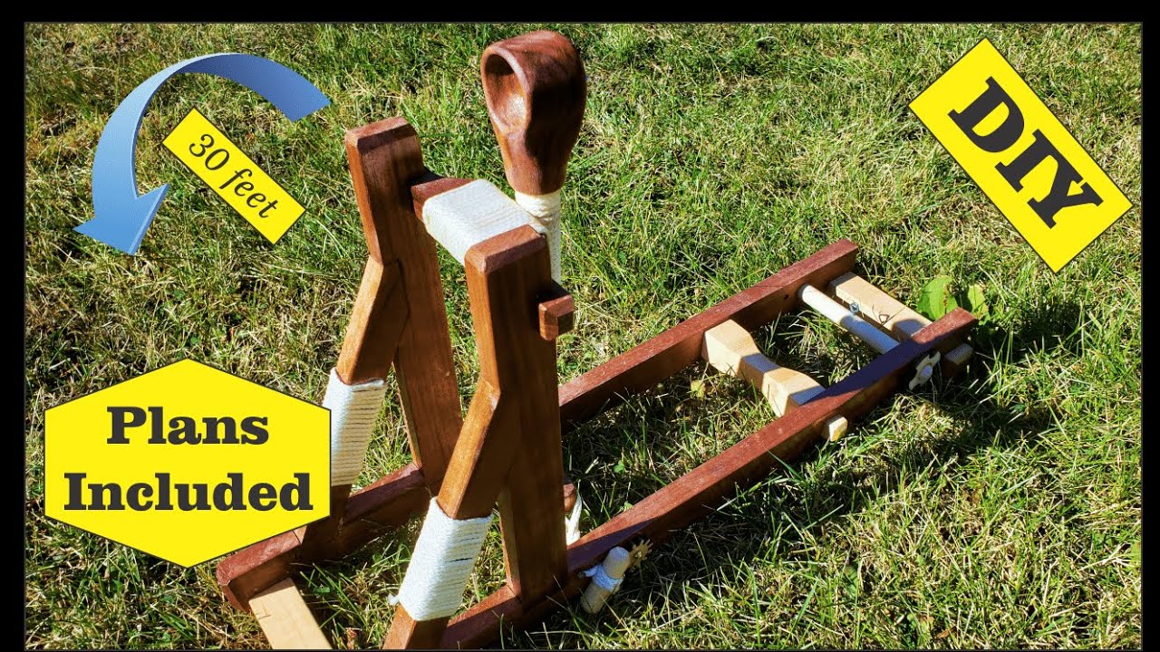 How to build a tabletop Marshmallow Catapult. - YouTube