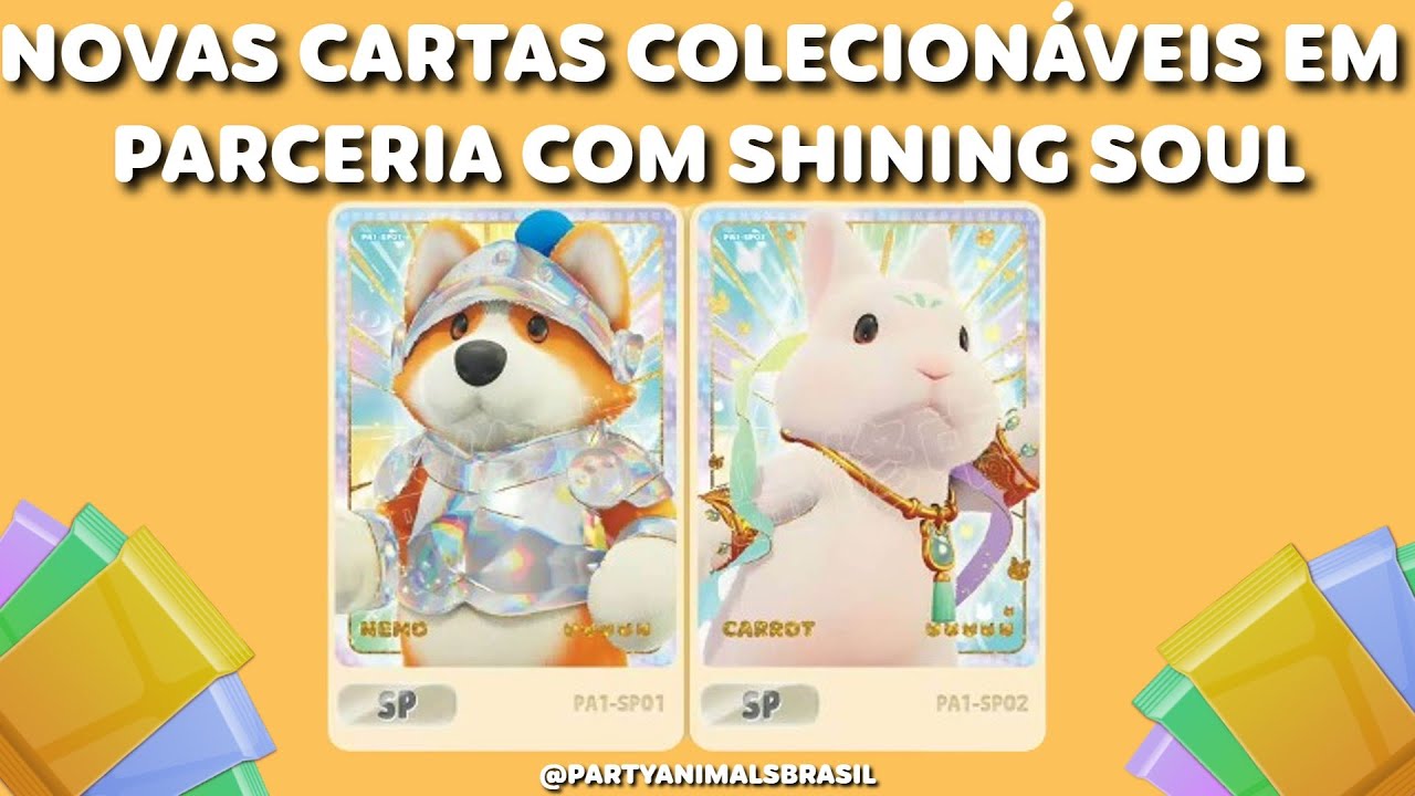 Party Animals Brasil - Novas cartas colecionáveis em parceria com SHINING SOUL - #shiningsoul ...