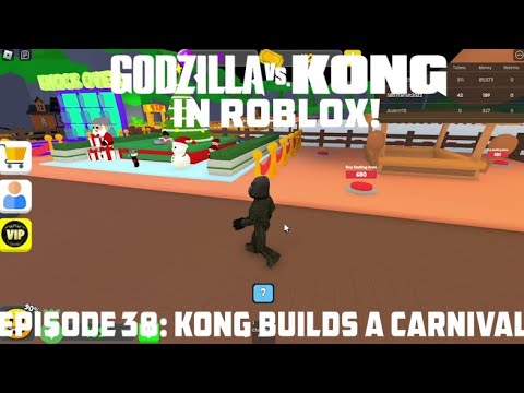 Godzilla vs Kong in ROBLOX! Episode 38 | Kong builds a carnival - YouTube
